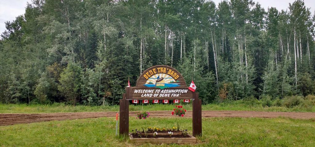 banner-sign - Dene Tha First Nation