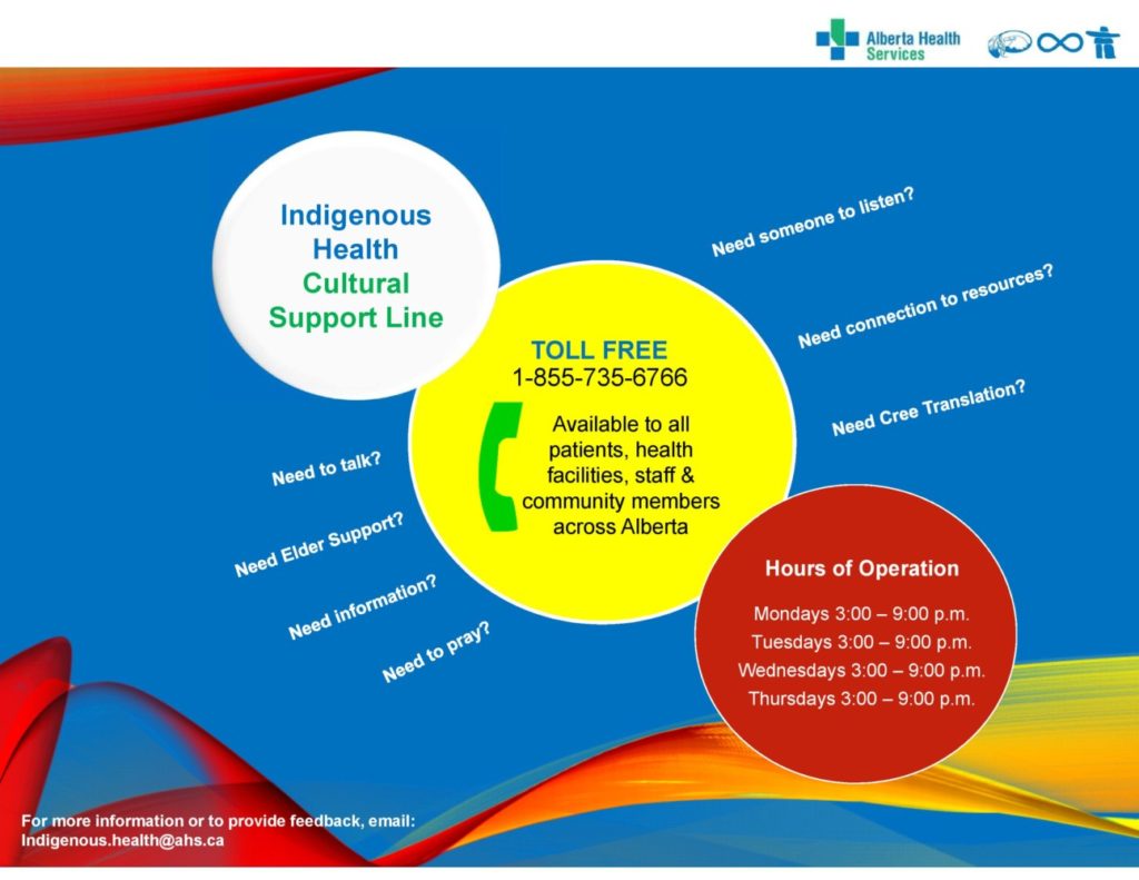 Indigenous Health Cultural Support Line - Dene Tha First Nation