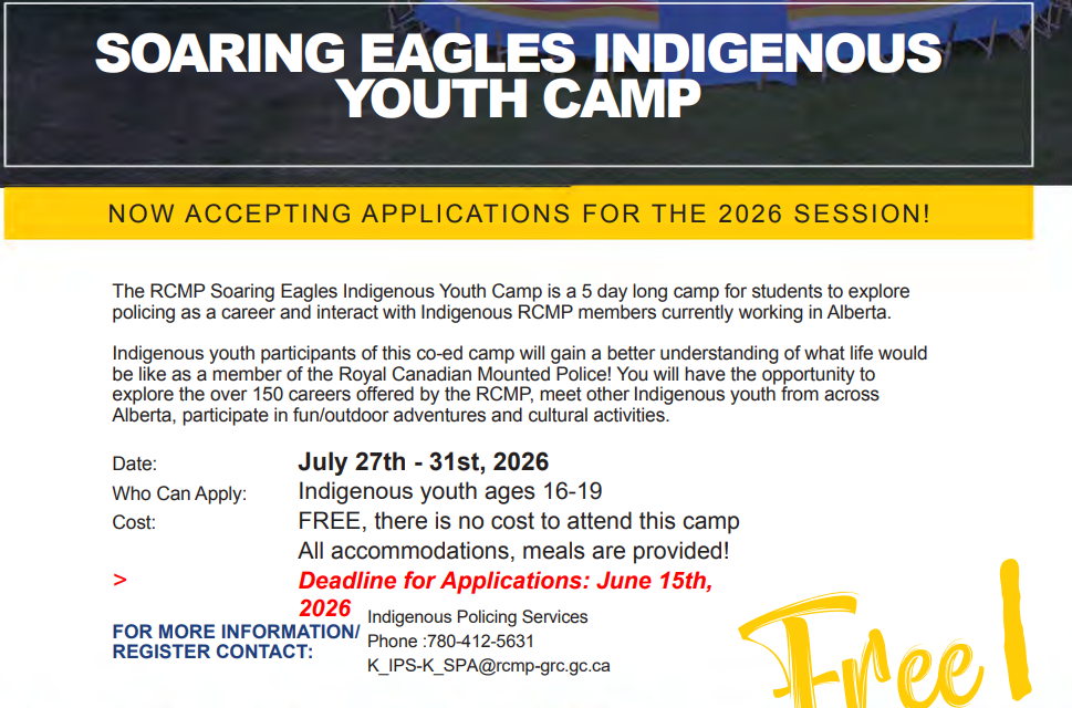 The RCMP Soaring Eagle Youth Summer Program – Dene Tha' First Nation